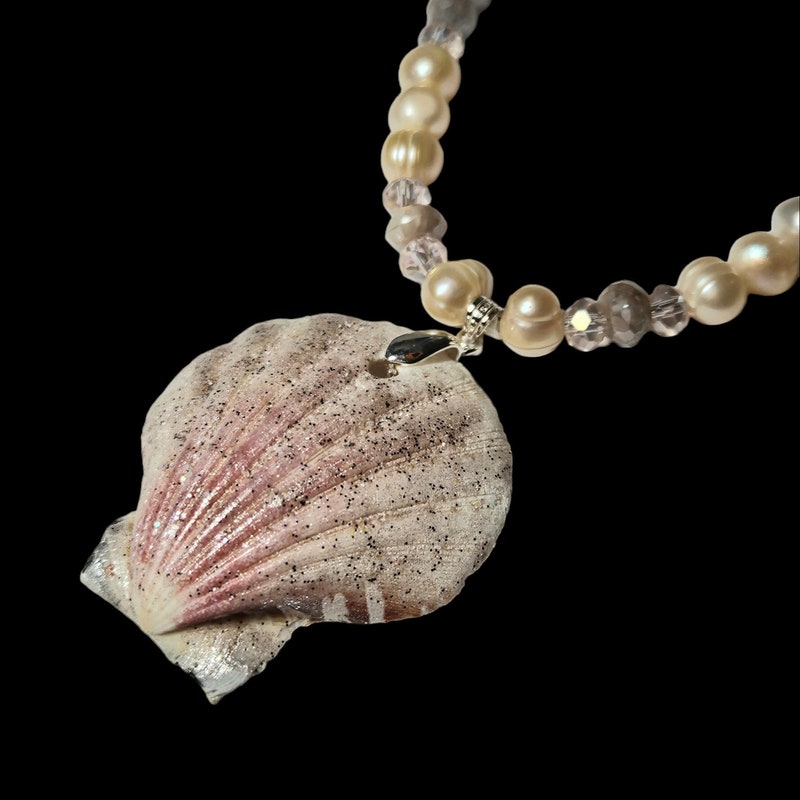 Scallop Shell Necklace - Etsy