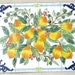 Ceramic Tile Art Mosaic Wall Mural Lemon Floral BACKSPLAH 24" X 18" - Etsy