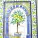 Ceramic Tile Art Mosaic Wall Mural Lemon Tree Floral BACKSPLAH 18" X 24 ...