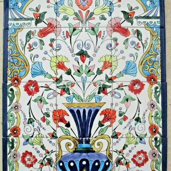 Turkish Tile Mural - Etsy