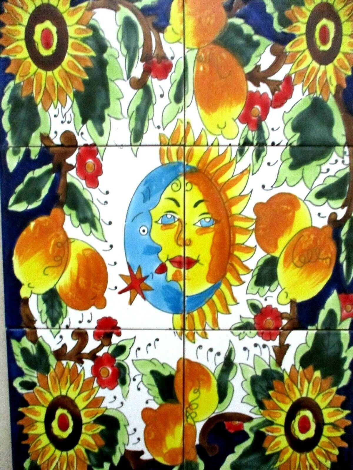 12" X 18" (30cm X 45 Cm) Hand Painted Ceramic Tile Art Mural Panel ...