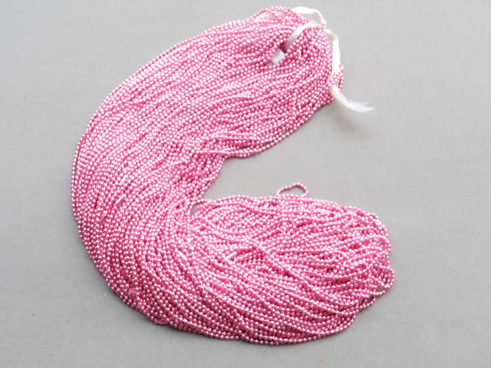 25 Pcs pink 70cm 2.0mm Ball Chain Necklaces - Etsy UK