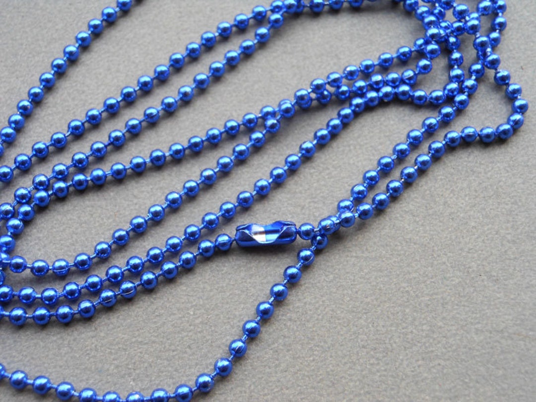25 Pcs (royal Blue) 70cm, 2.0mm Ball Chain Necklaces - Etsy