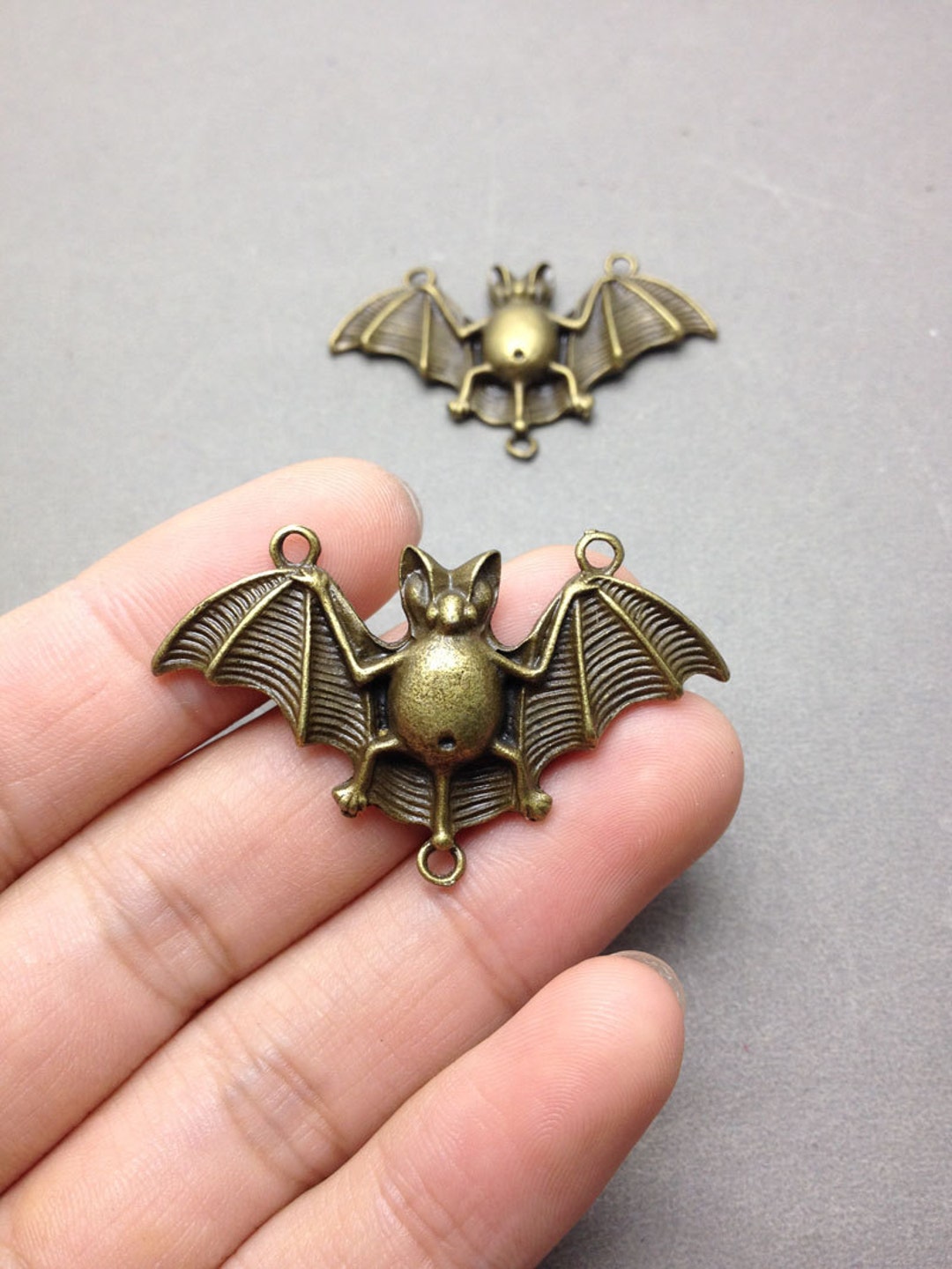 8 Pcs of Antique Bronze Bat Connector Charms 28mmx48mm - Etsy New Zealand