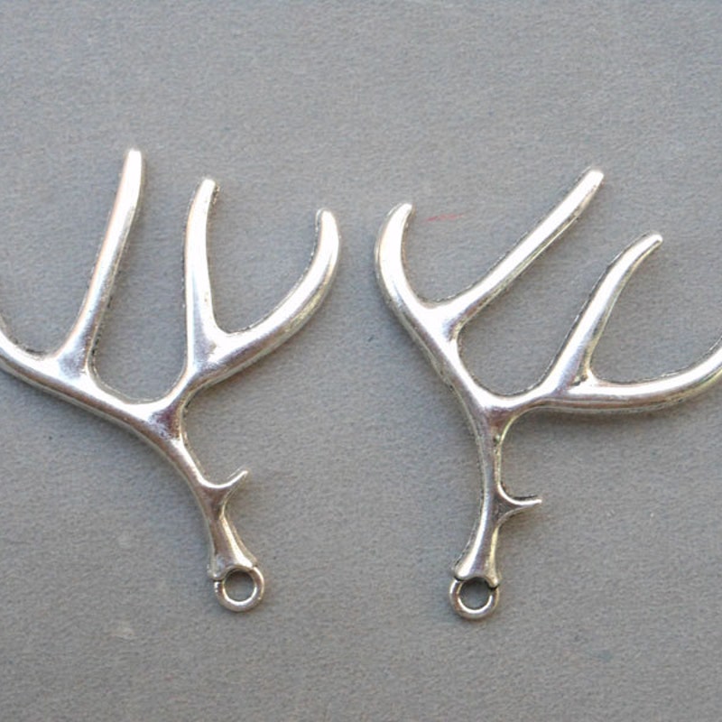 Deer Antler Pendant - Etsy