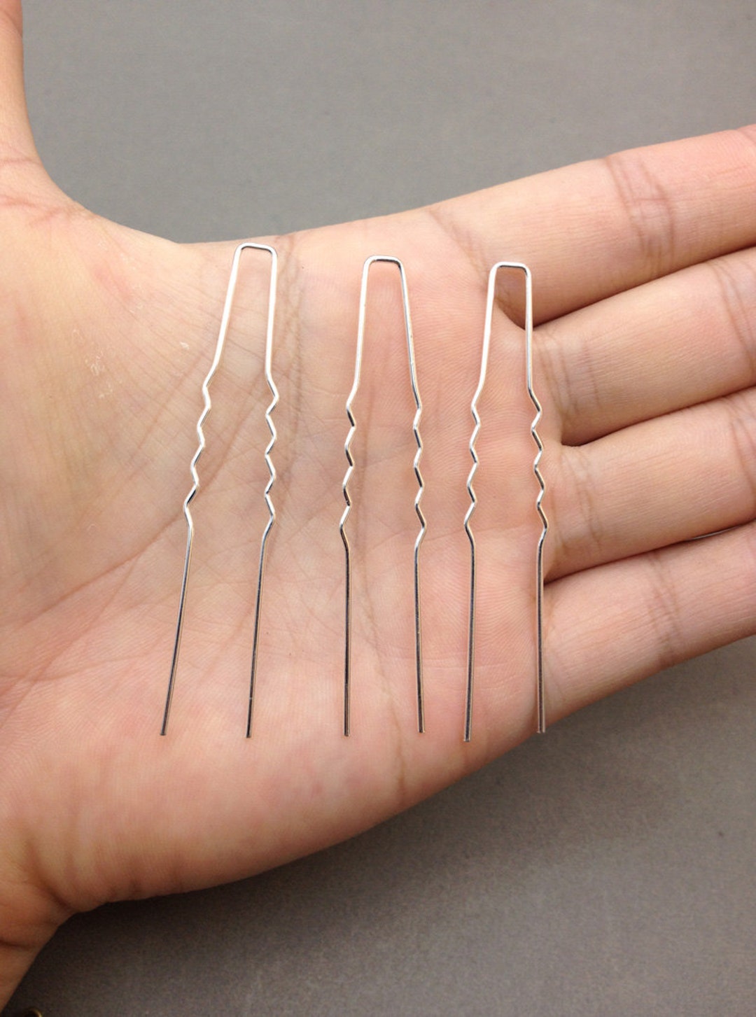 100 PCS Silver Plated Metal Hair Pins 65mm - Etsy