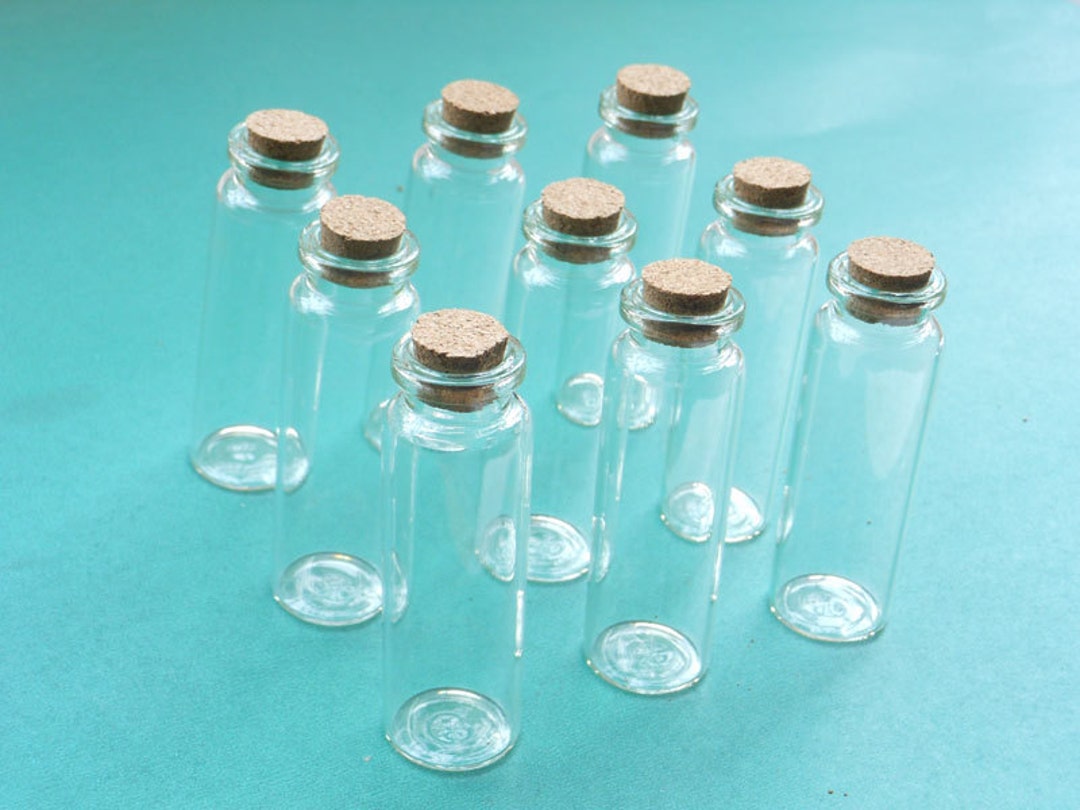 20pcs 22x75mm Empty Glass Vials. Glass Bottles. Mini Glass Bottles ...