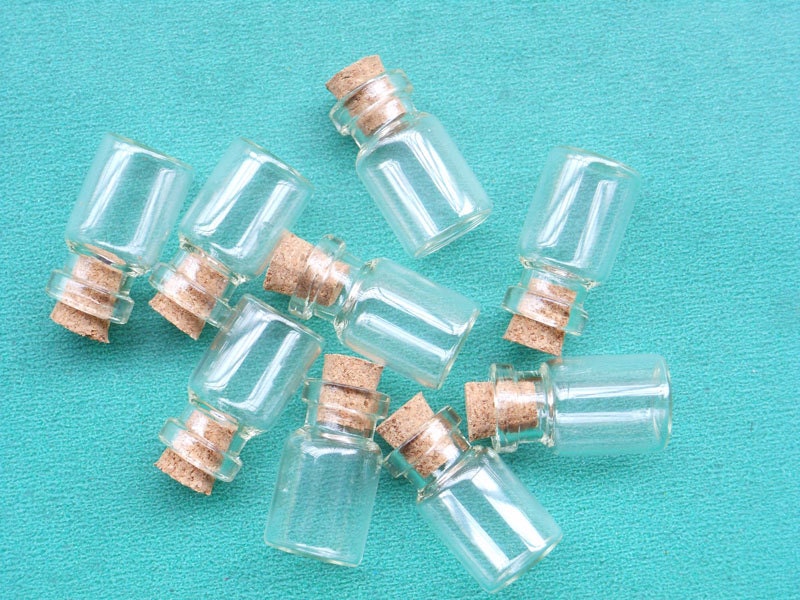 50pcs 12x24mm Empty Glass Vials. Glass Bottles. Mini Glass | Etsy