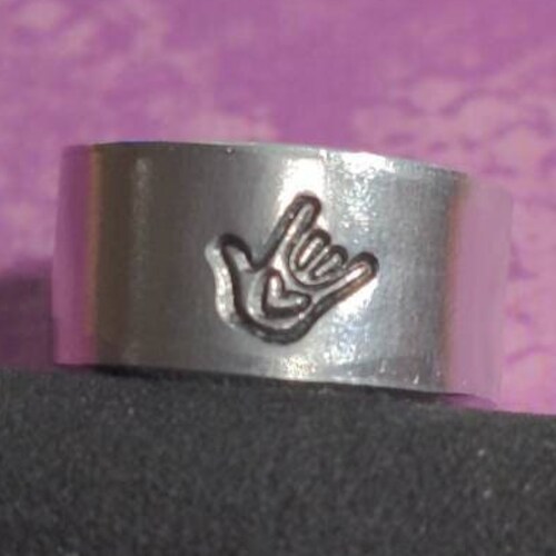 American Sign Language Aslcouple Boyfriend I Love You Ring - Etsy