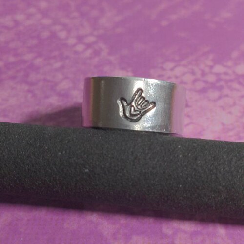 American Sign Language Aslcouple Boyfriend I Love You Ring - Etsy