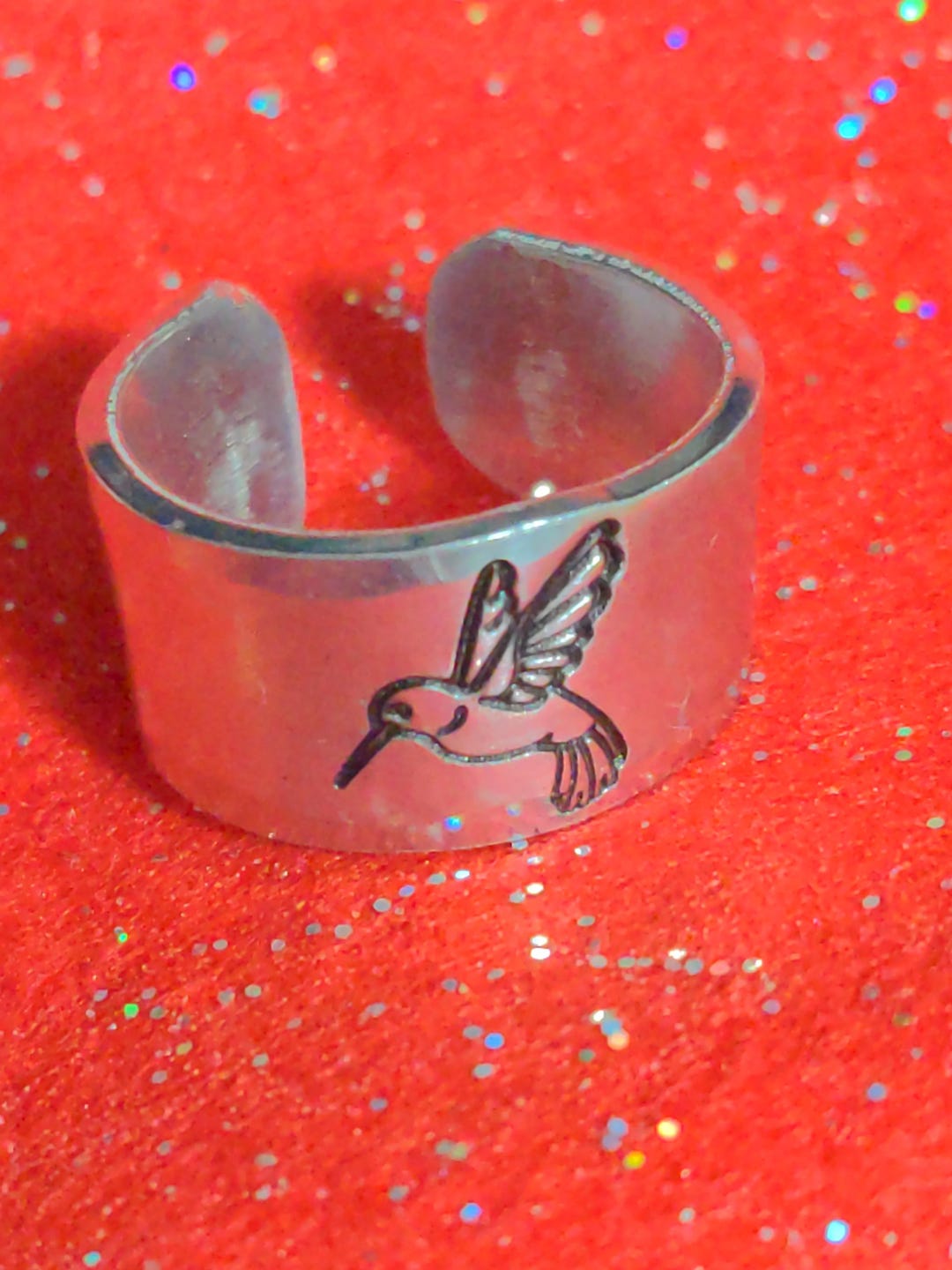 Hummingbird Cuff Ring - Etsy