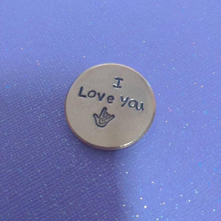 I Love You ASL Pocket Hug/ Pocket Token - Etsy