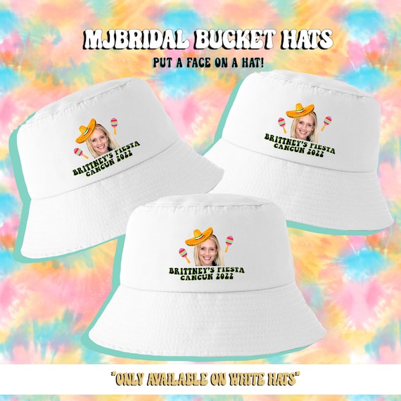 CUSTOM Bucket Hat With FACE for Birthday Party Put Photo on - Etsy