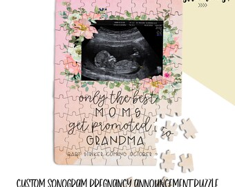 PREGNANCY Announcement PUZZLE Gender Neutral Background Baby | Etsy