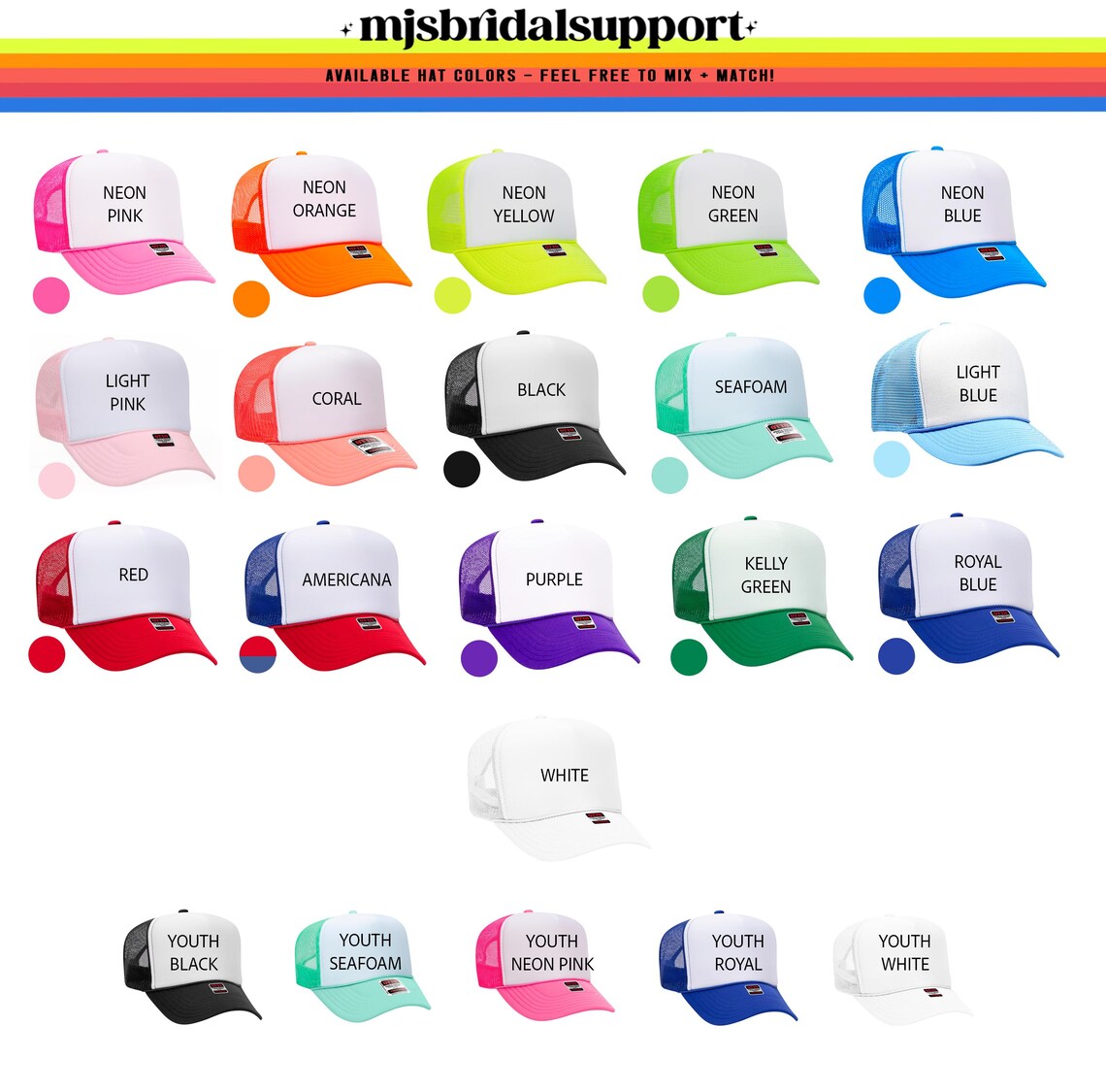 Retro Sunset Hats With Custom Text | 13 Colors to Choose | Vacation and ...