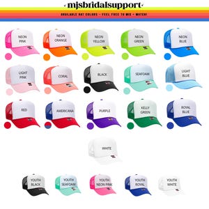 Retro Sunset Hats With Custom Text | 13 Colors to Choose | Vacation and ...