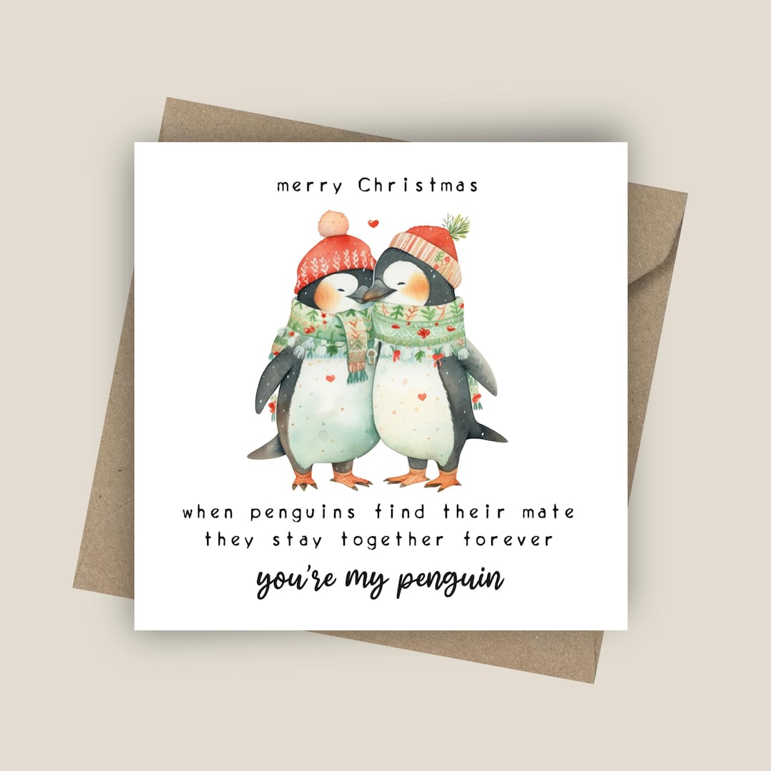 Christmas Card for Boyfriend Girlfriend Husband Wife Partner Christmas ...