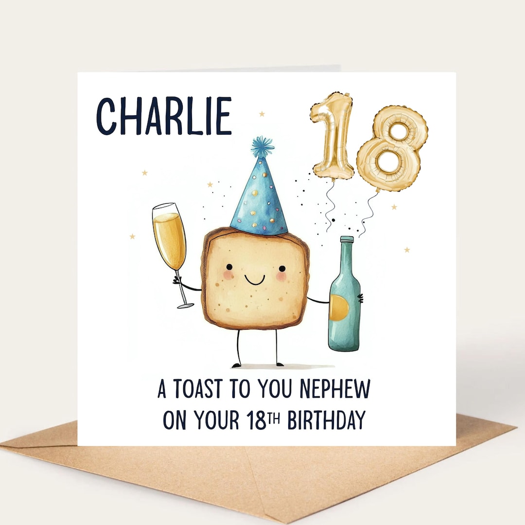 Nephew 18th Birthday Card, 18 Birthday Card for Nephew, 18th Nephew ...