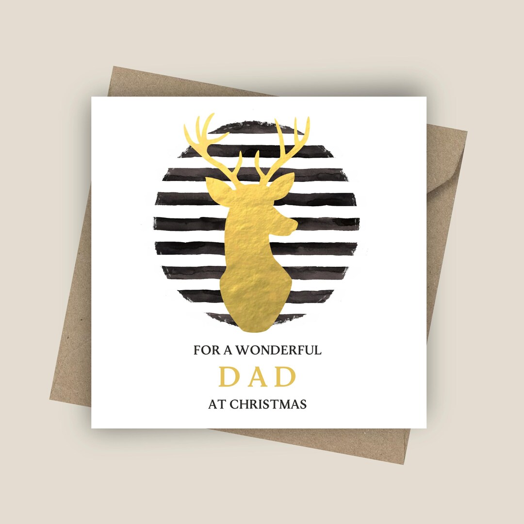 Dad Christmas Card, Dad Christmas Card Dad Gift Christmas Card for Him ...