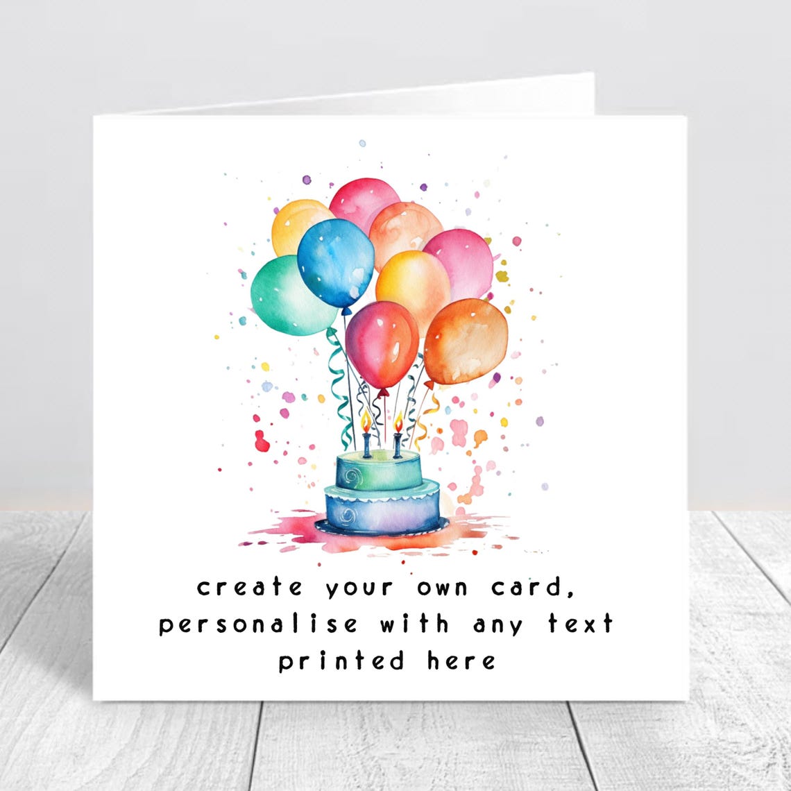 Create Your Own Card, Personalised Birthday Card, Custom Birthday Card ...