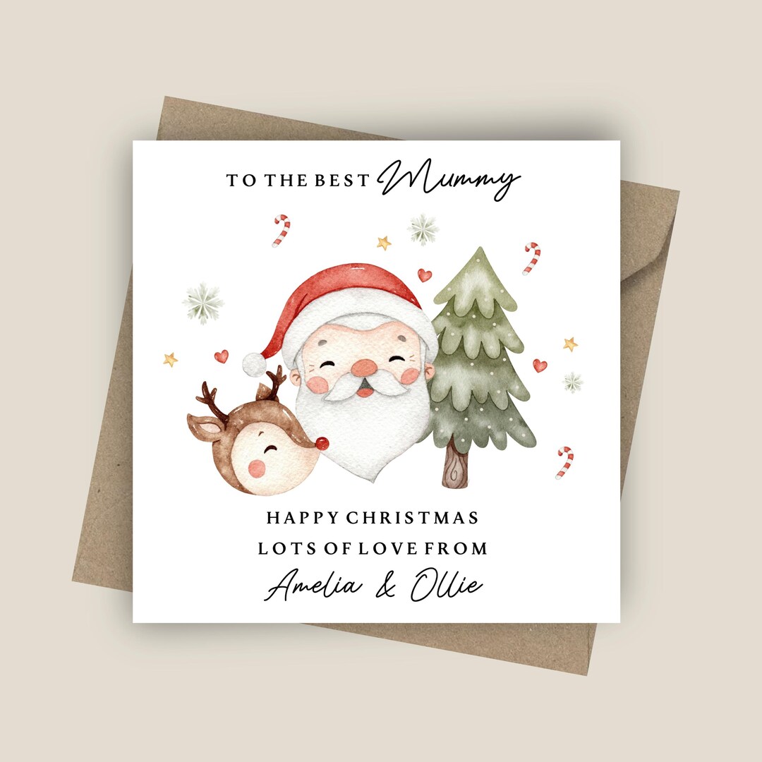Mummy Christmas Card Mammy Christmas Card Mommy Christmas Card Mum ...