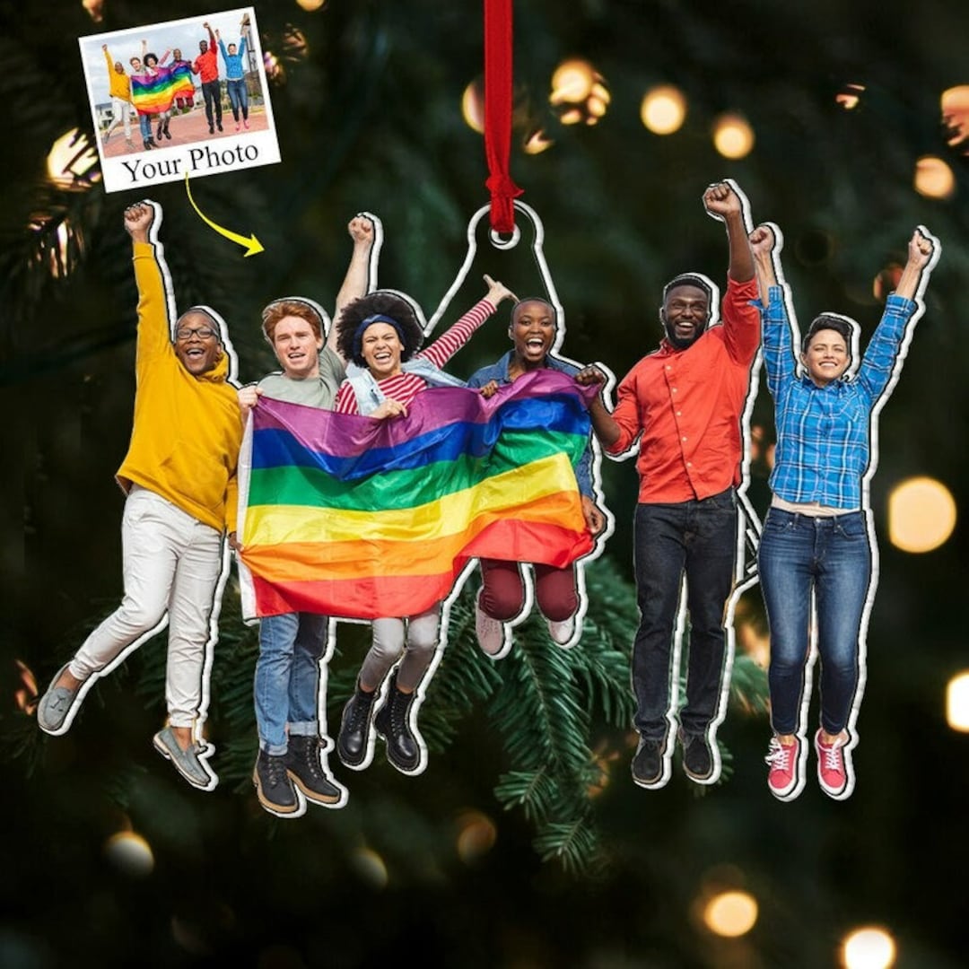 LGBT Photo Ornament LGBT Christmas Ornament LGBT Couple - Etsy