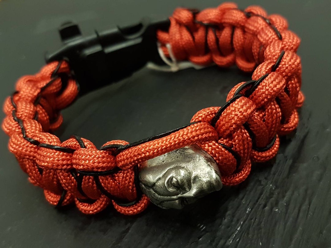 Captain DP Pewter, Paracord and Leather Bracelet - Etsy