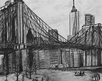 James Rose Drawings of New York by DrawingNewYork on Etsy