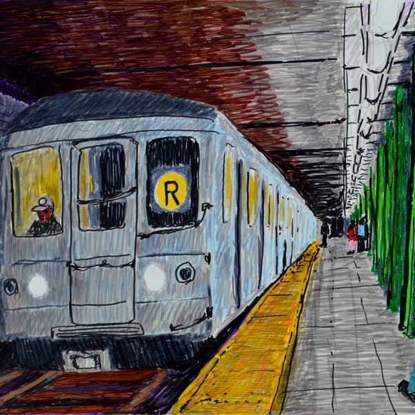 New York Subway Sign - Etsy
