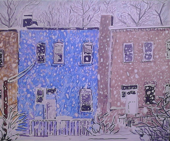 Winter Drawings With Color