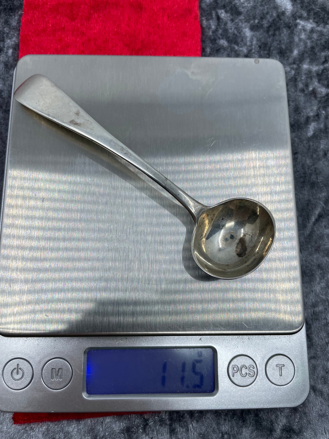 Early Victorian London Hallmarked Sterling Silver Mustard Spoon 1839 - Etsy