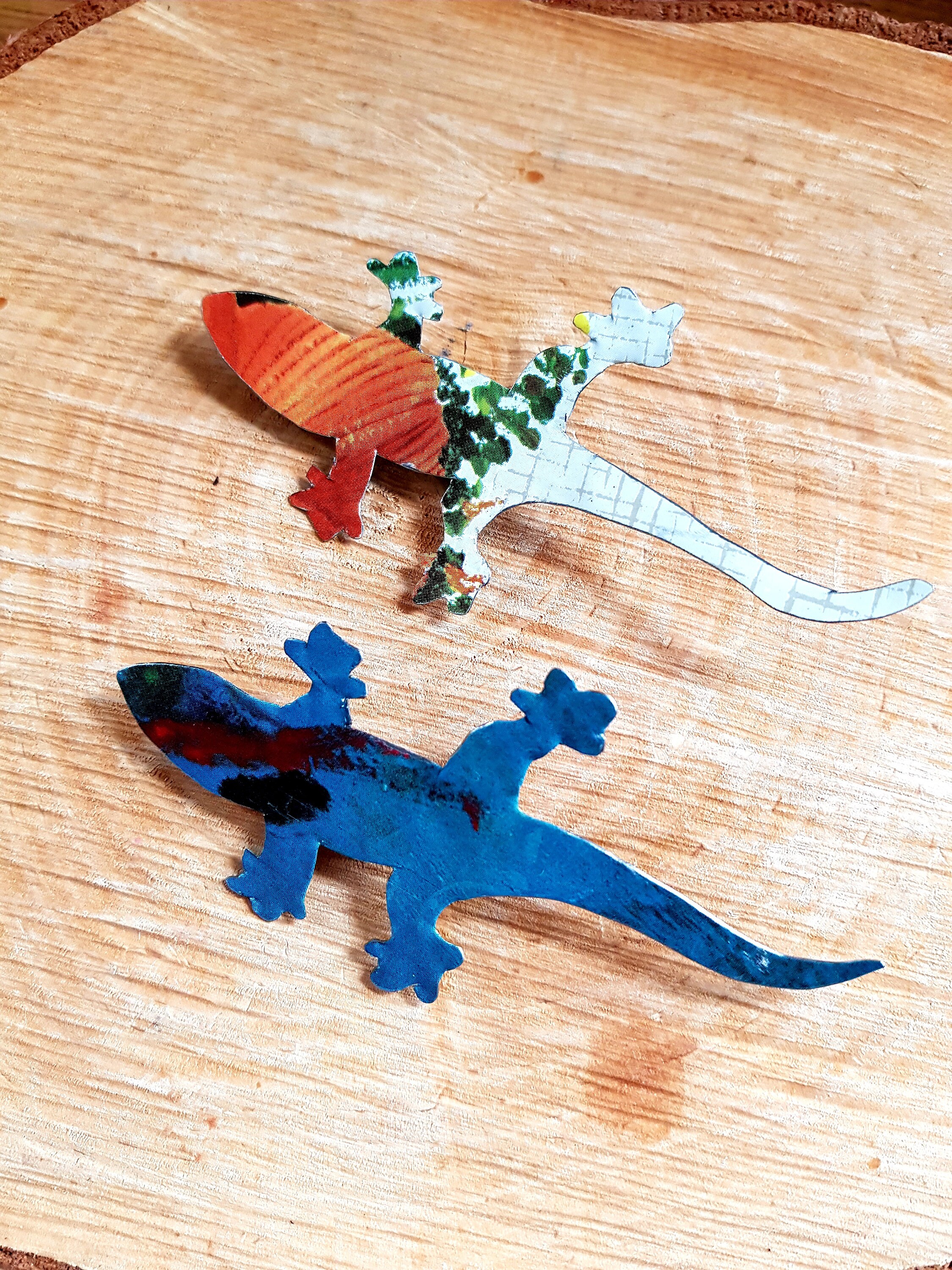 Gecko Vintage Tin Brooch, Lizard Badge, Eco Friendly Badges, Birthday ...