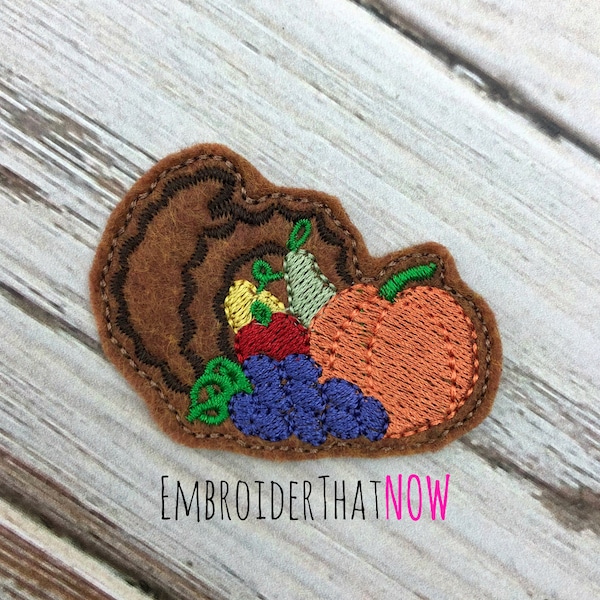 Cornucopia Design Embroidery - Etsy