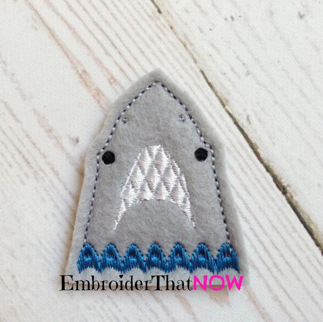 Shark Face Feltie Embroidery Design File - Etsy