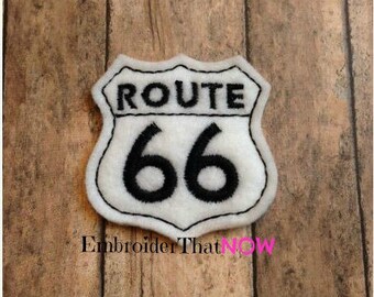 Route 66 Embroidery | Etsy