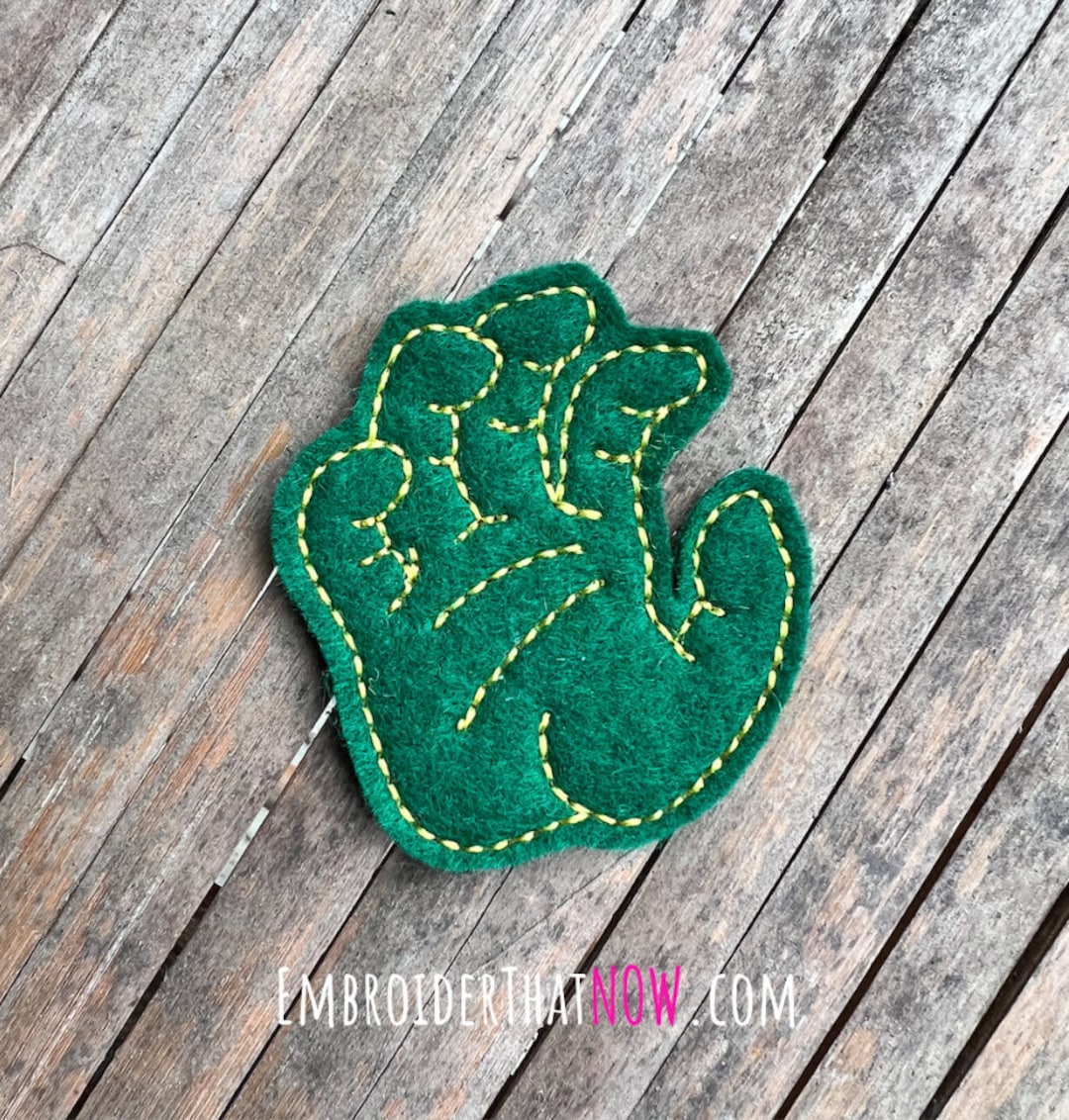 Bear Hand Sign ASL Digital Feltie Embroidery Sign Language Design File ...
