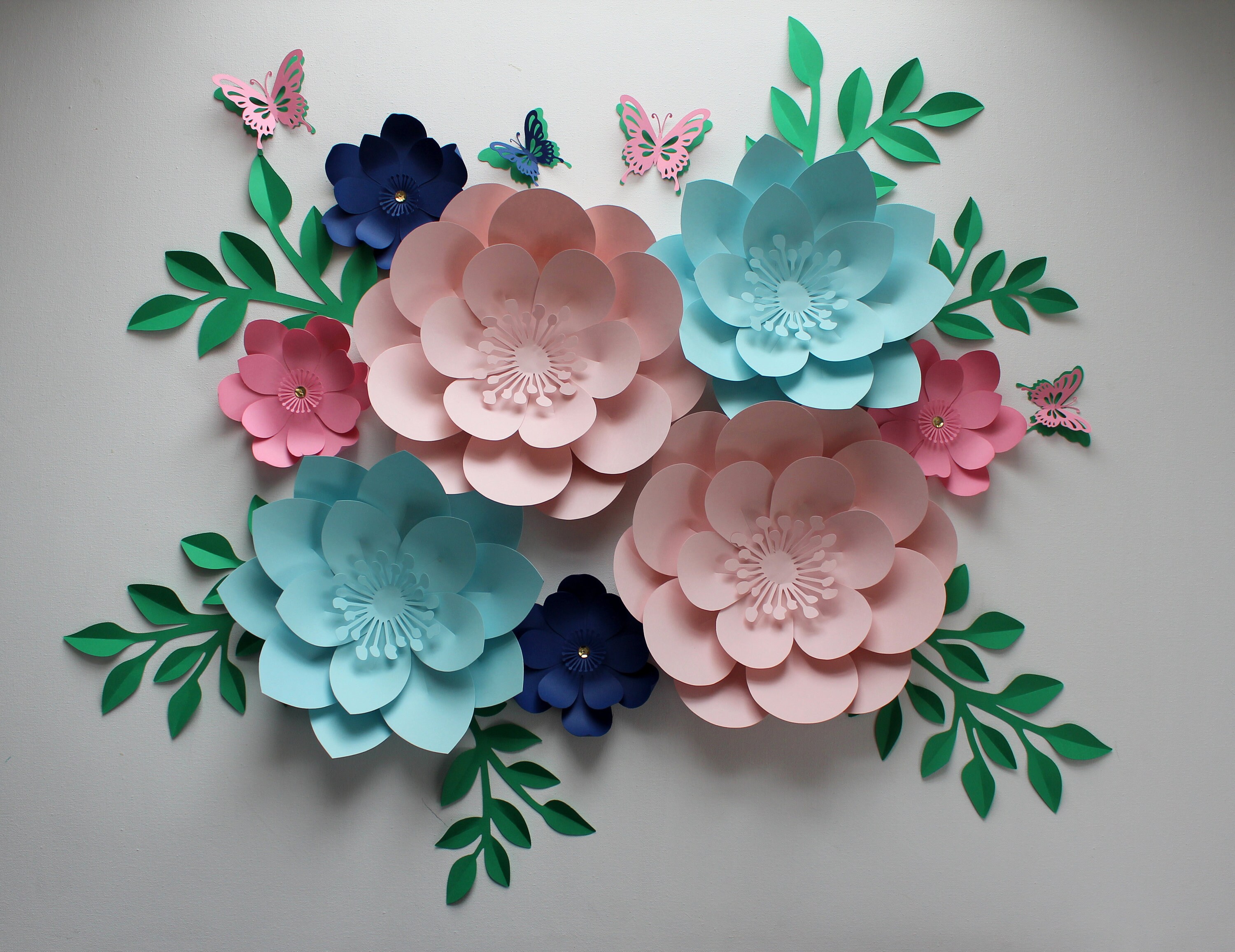 Large 210-Piece Pop-Up Kit - DIY Botanical Wall Decor & Craft Supplies ...