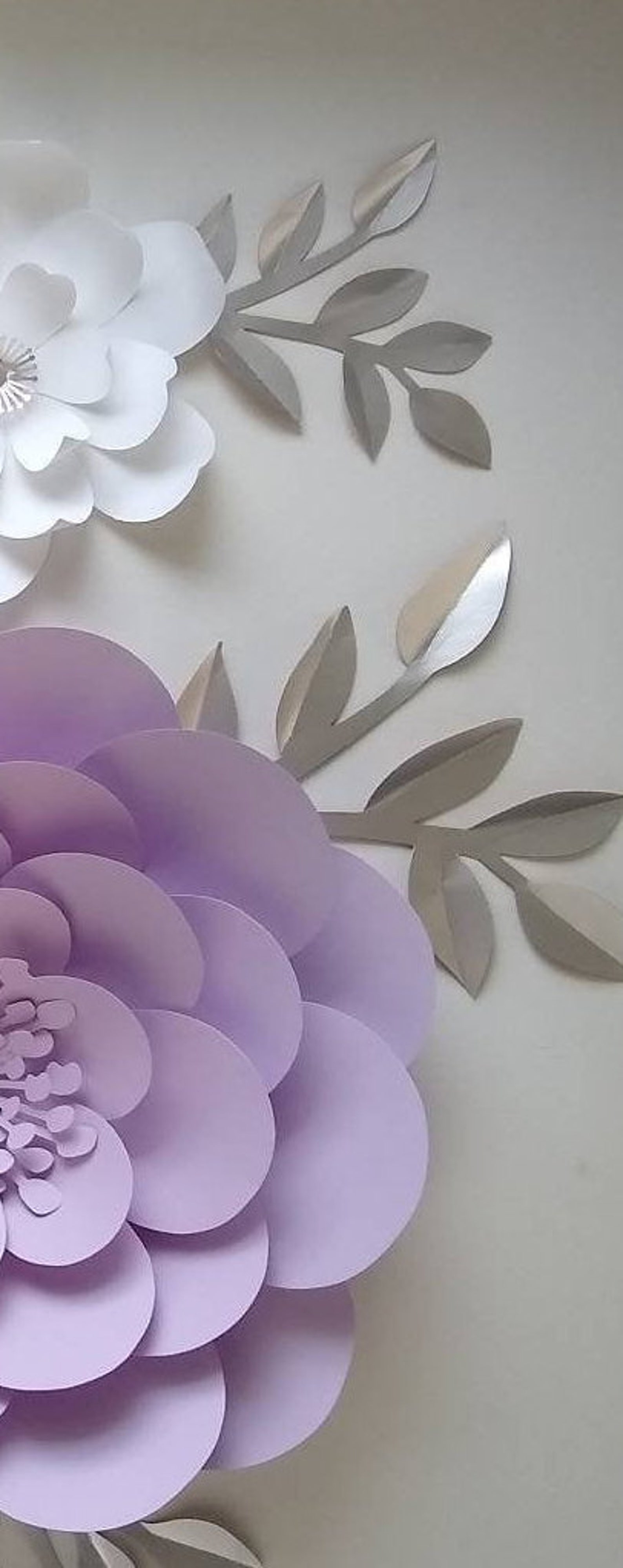 Paper Flowers Set Nursery Paper Flowers Large Paper Flowers - Etsy