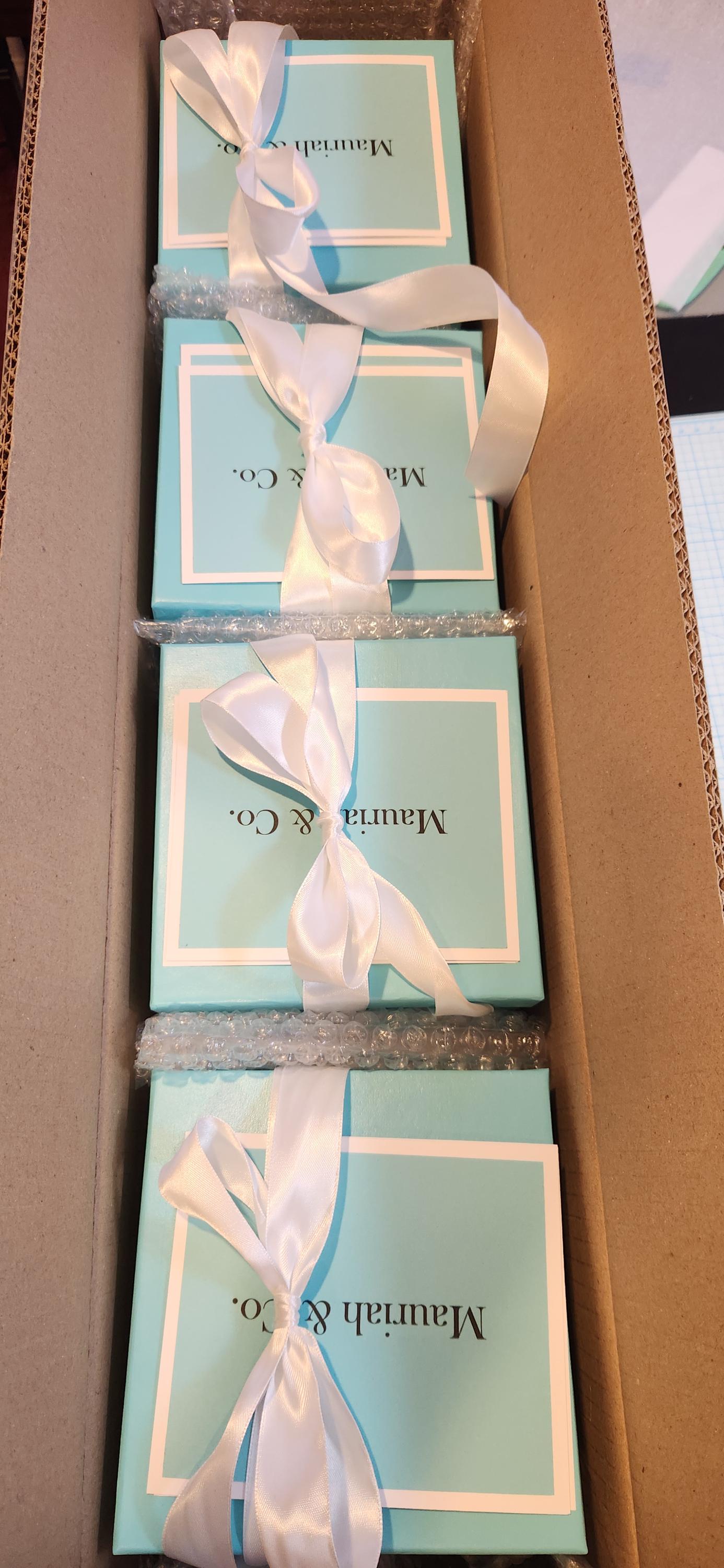 Breakfast at Tiffany Party BOX Centerpiece - Tiffany Mint Box With ...