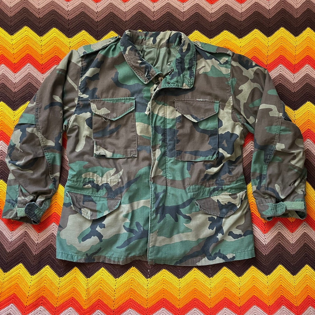 90s Camo U.S. Army Coat - Vintage 1990s Military Uniform - Camouflage ...