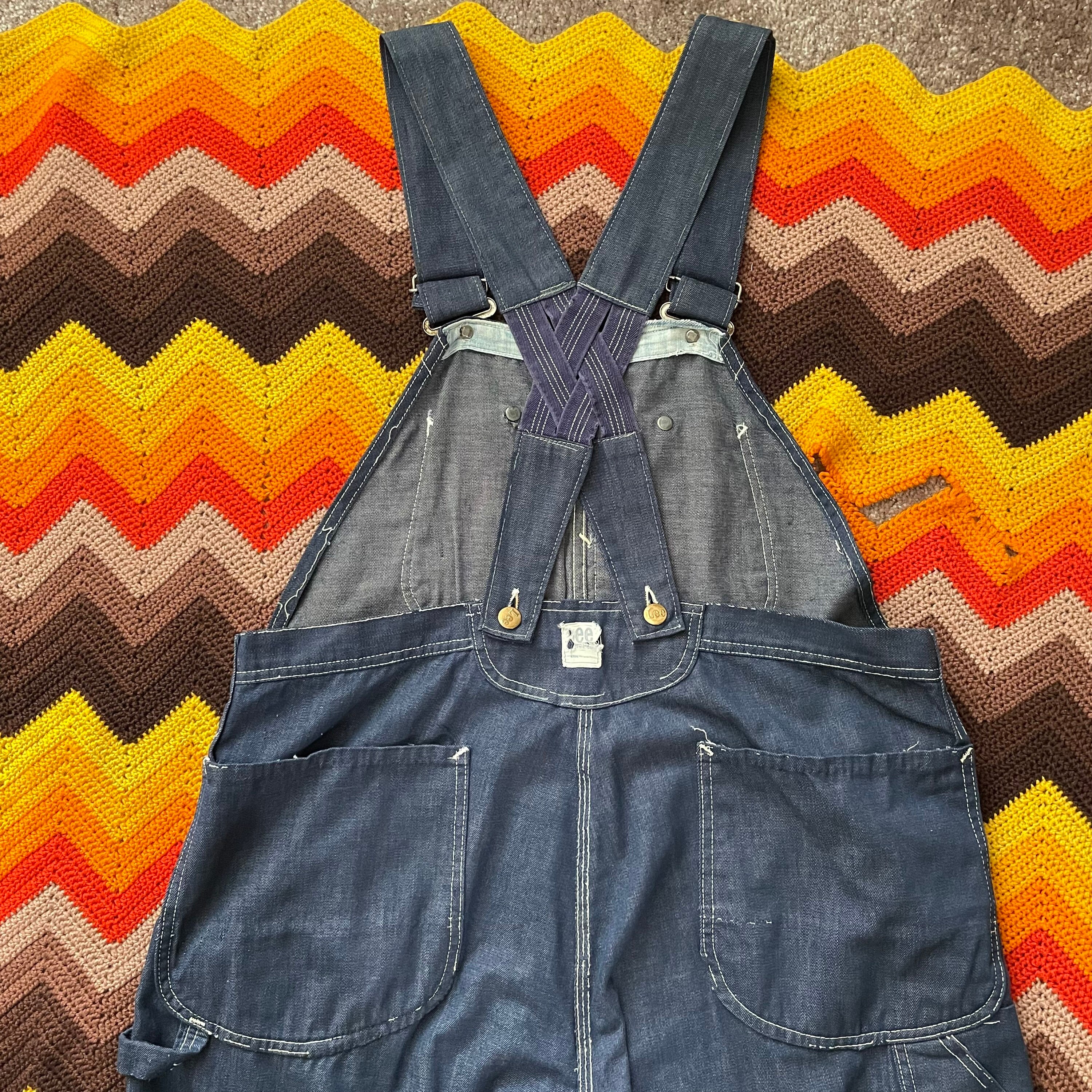 50s Lee Jeans Denim Overalls - Vintage 1950s Utility 50s Lee Jeans Denim Overalls - Vintage 1950s Utility