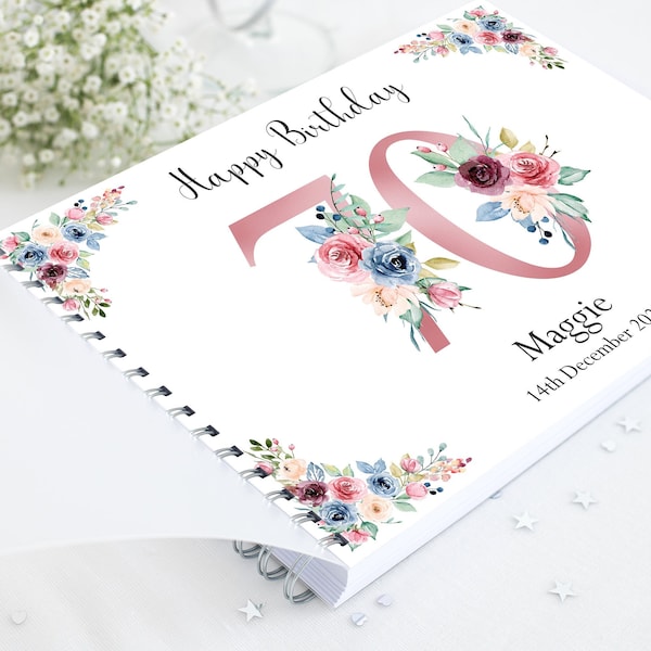 70th Birthday Memory Book - Etsy UK