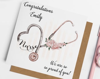 Personalised Congratulations Doctor Card, Qualified Doctor Card, Doctor ...