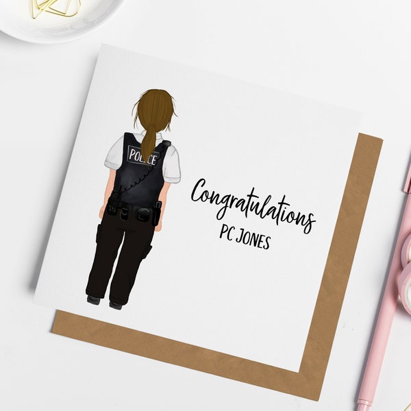 Congratulations Police Officer Card - Etsy