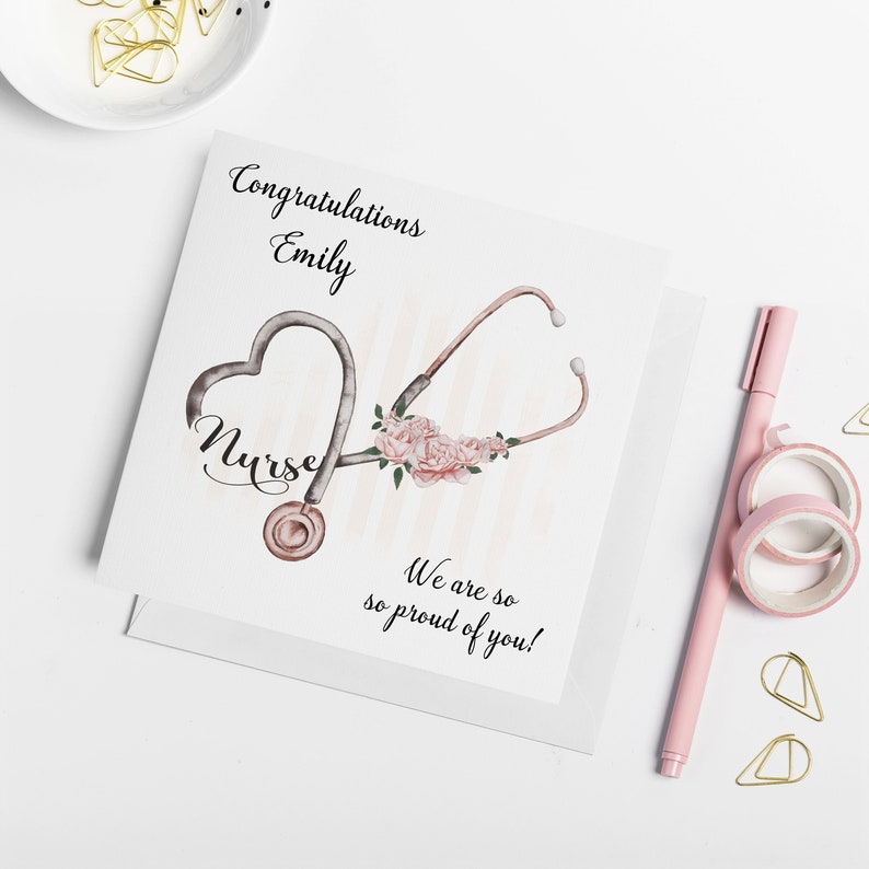 Personalised Congratulations Nurse Card Qualified Nurse Card - Etsy