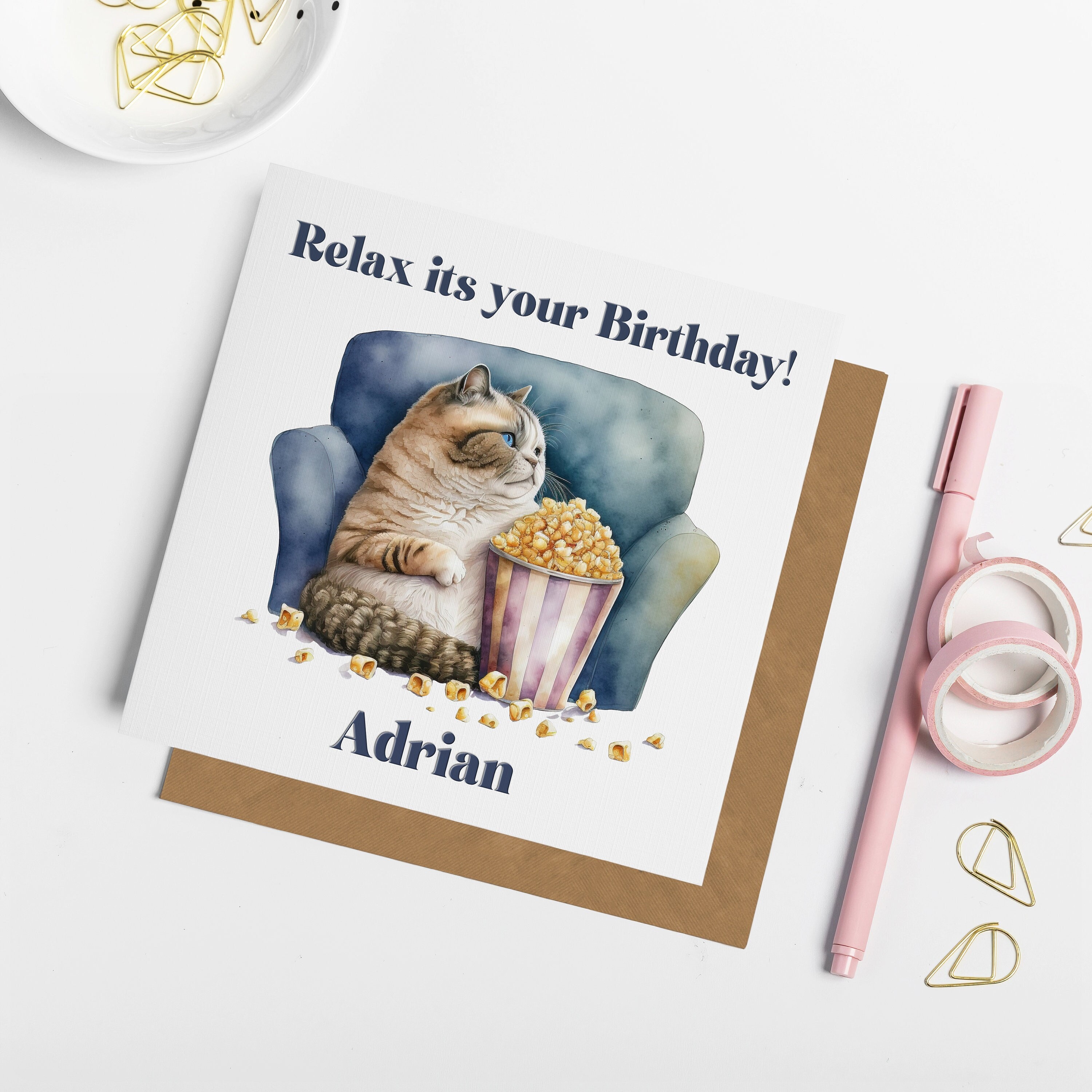 Happy Birthday Fat Cat Funny