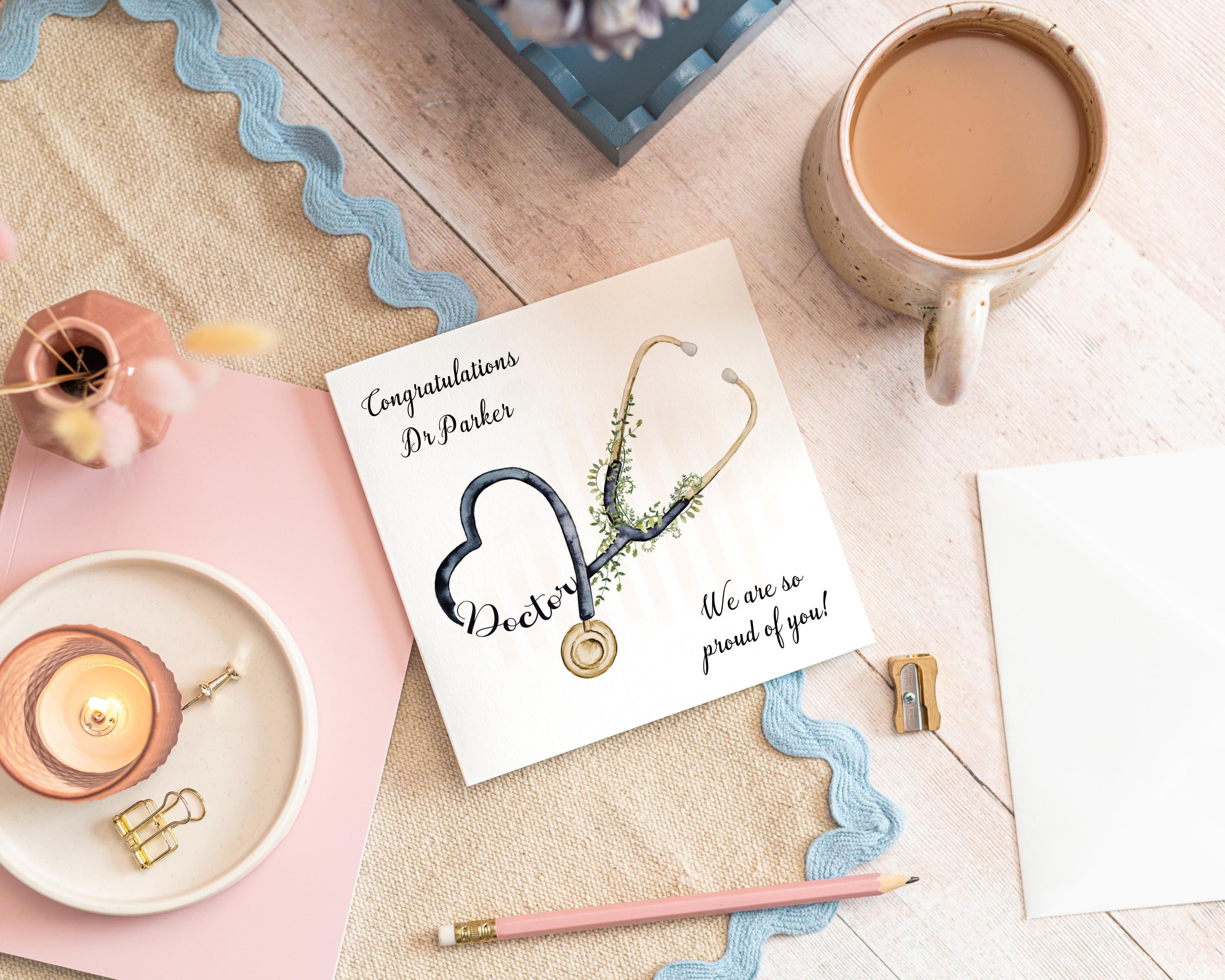 Personalised Congratulations Doctor Card, Qualified Doctor Card, Doctor ...