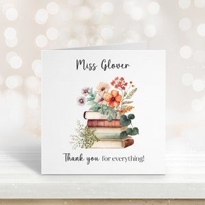 Teacher Thank You Card, Great Teacher, Teacher Appreciation, Teacher ...