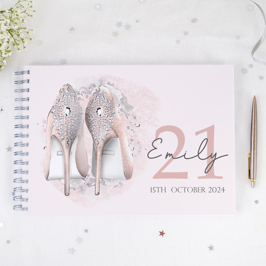 Personalised 21st Birthday Guest Book, 21st Birthday Scrapbook ...