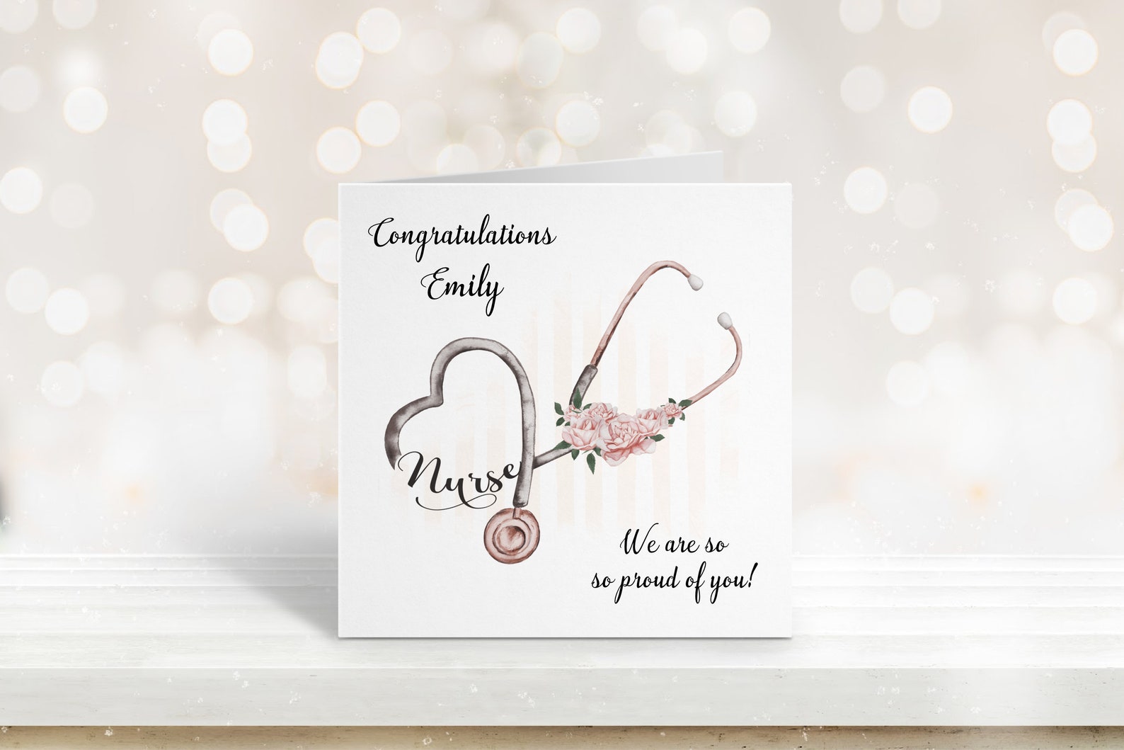 Personalised Congratulations Nurse Card Qualified Nurse Card | Etsy